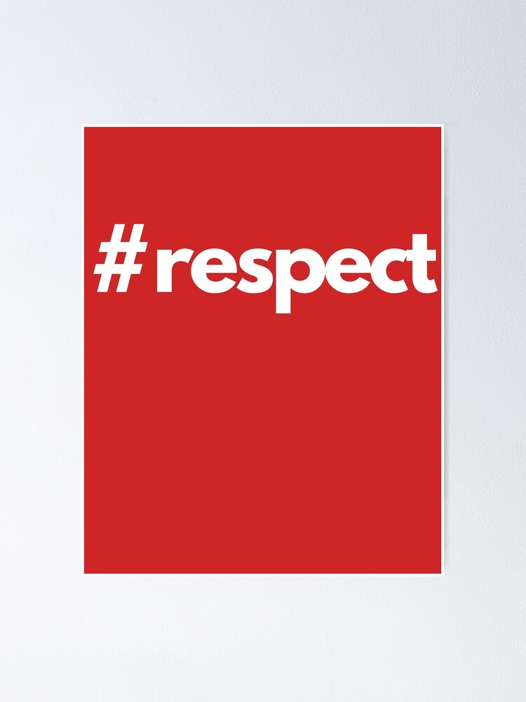 Póster «RESPETO letras» de MIKIBRUNMEDIA | Redbubble