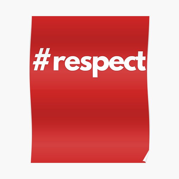 Póster «RESPETO letras» de MIKIBRUNMEDIA | Redbubble