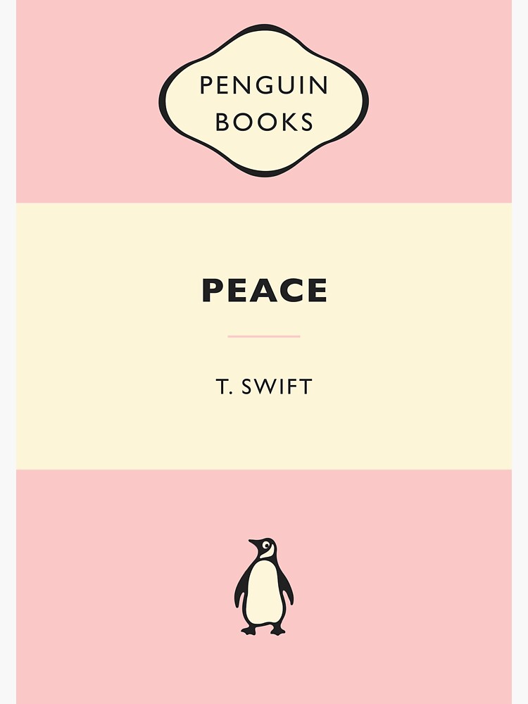 "peace book cover pink" Sticker for Sale by dontwannadance | Redbubble