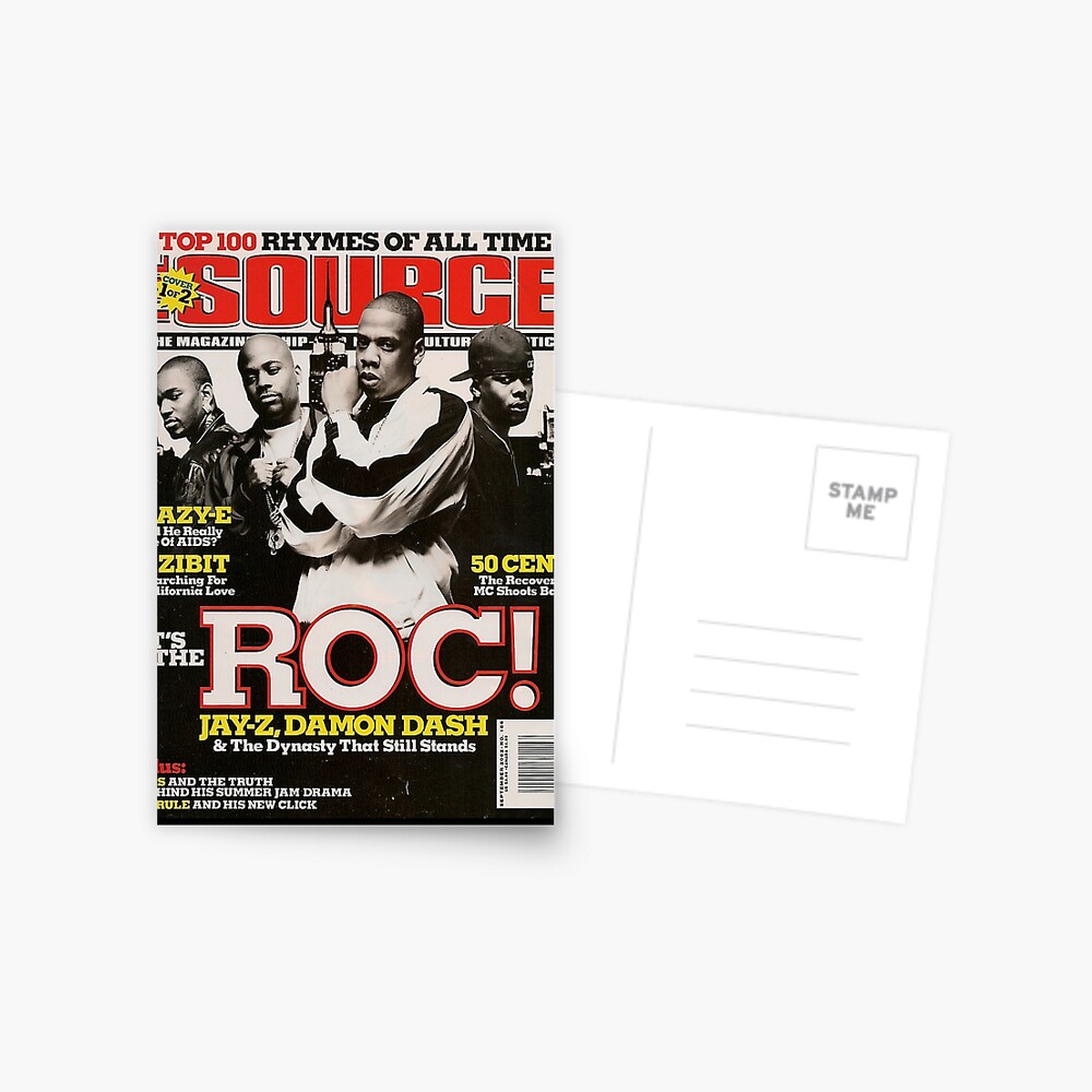 "Jay-Z, The ROC, Source Magazine Cover" Postcard by rocklanone | Redbubble