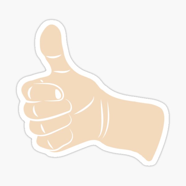"thumb up" Sticker by kimtangdesign | Redbubble