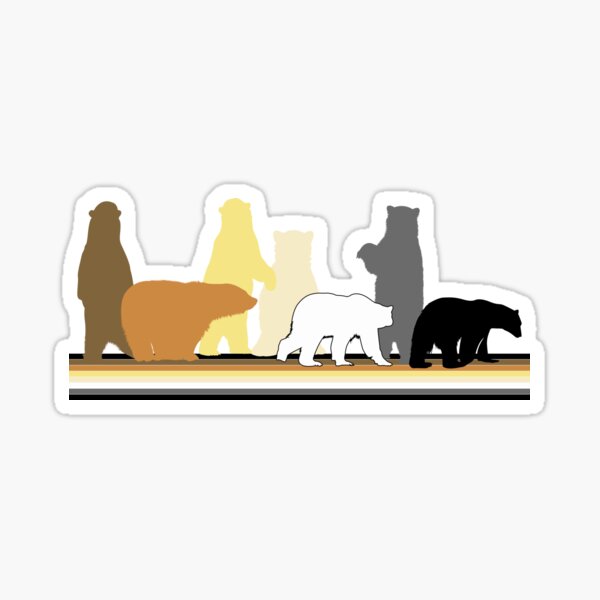 "Bear Pride " Sticker for Sale by eihab | Redbubble