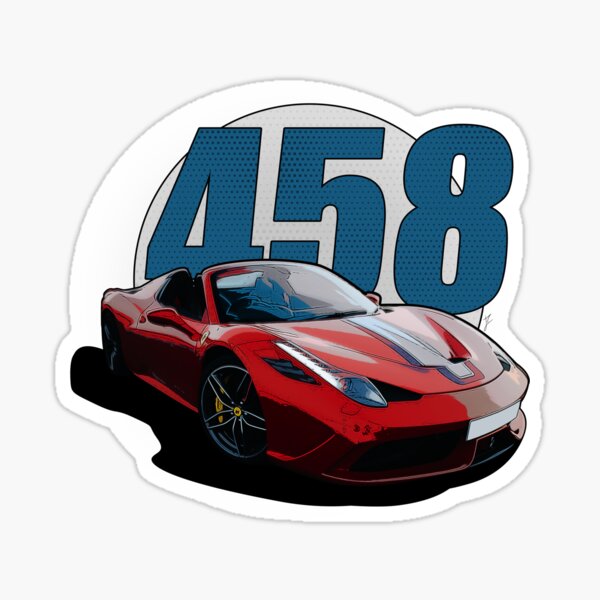 "Ferrari 458 Speciale - sports and racing car" Sticker for Sale by ...
