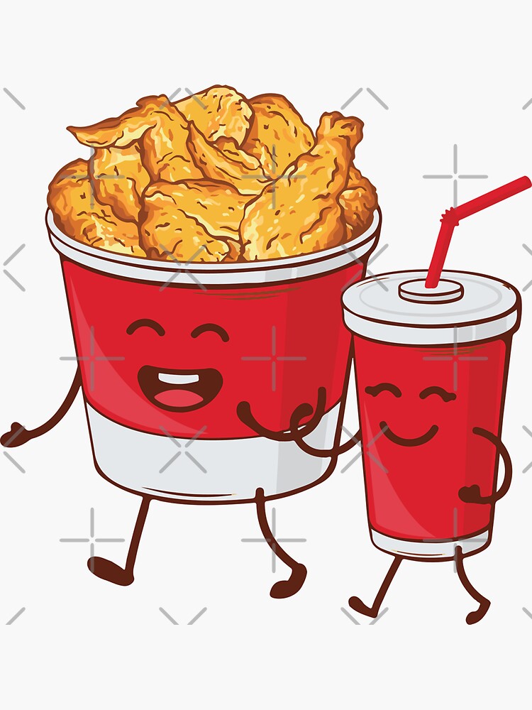 "Funny Friends forever chicken fried and cola" Sticker for Sale by ...