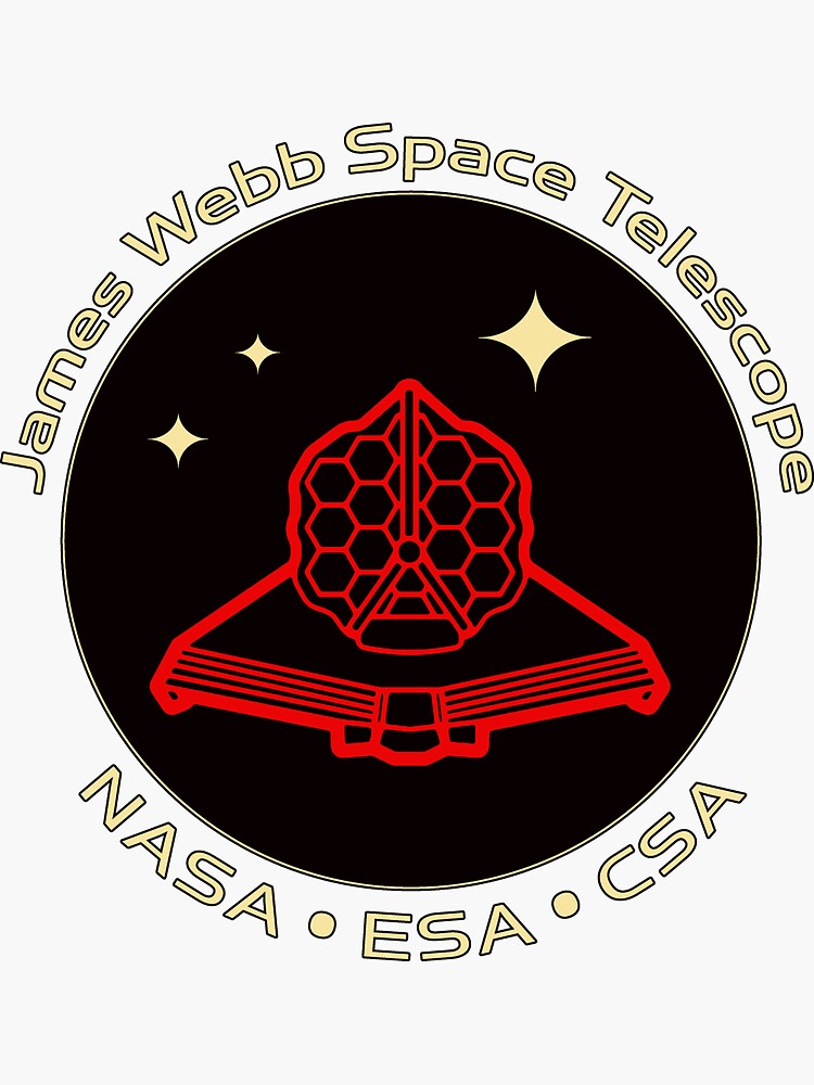 "NASA JWST James Webb space telescope logo (rich)" Sticker for Sale by ...