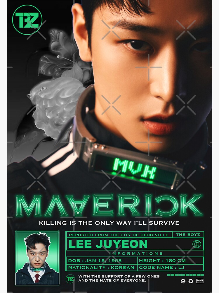 "Juyeon | Maverick ! [The Boyz] " Sticker for Sale by theboredmochi ...