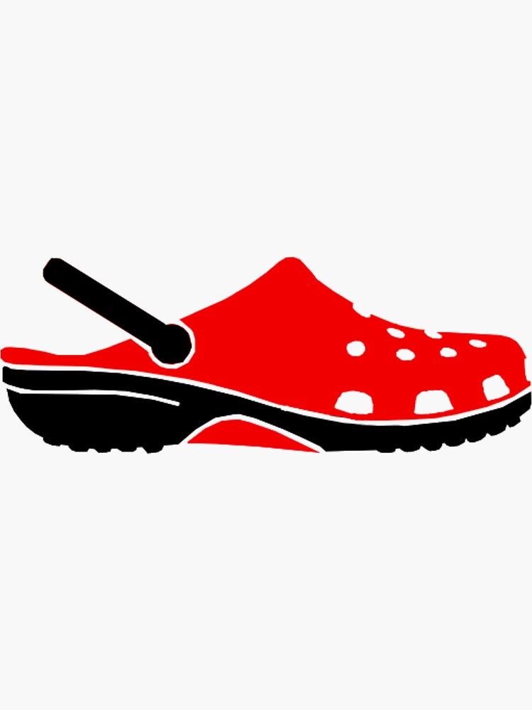 "Red and Black Croc" Sticker for Sale by Let-be-on-Trend | Redbubble