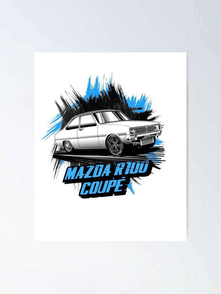 "Mazda R100 Mazda Rotary Blue" Poster for Sale by dragphotos | Redbubble