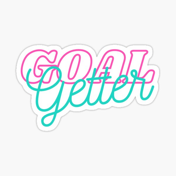 "Goal Getter" Sticker for Sale by FuntasticShops | Redbubble