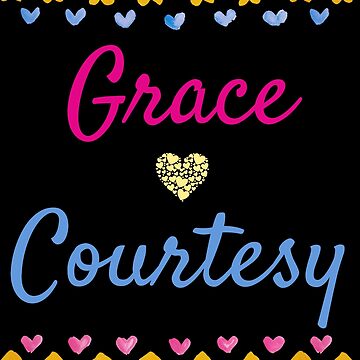 "Montessori grace and courtesy " Sticker for Sale by Montessoriworld ...