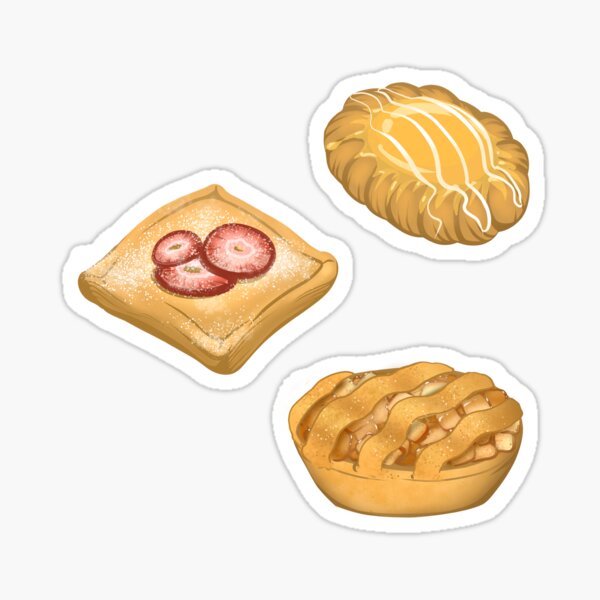 "Pastries" Sticker by BrightonUp | Redbubble