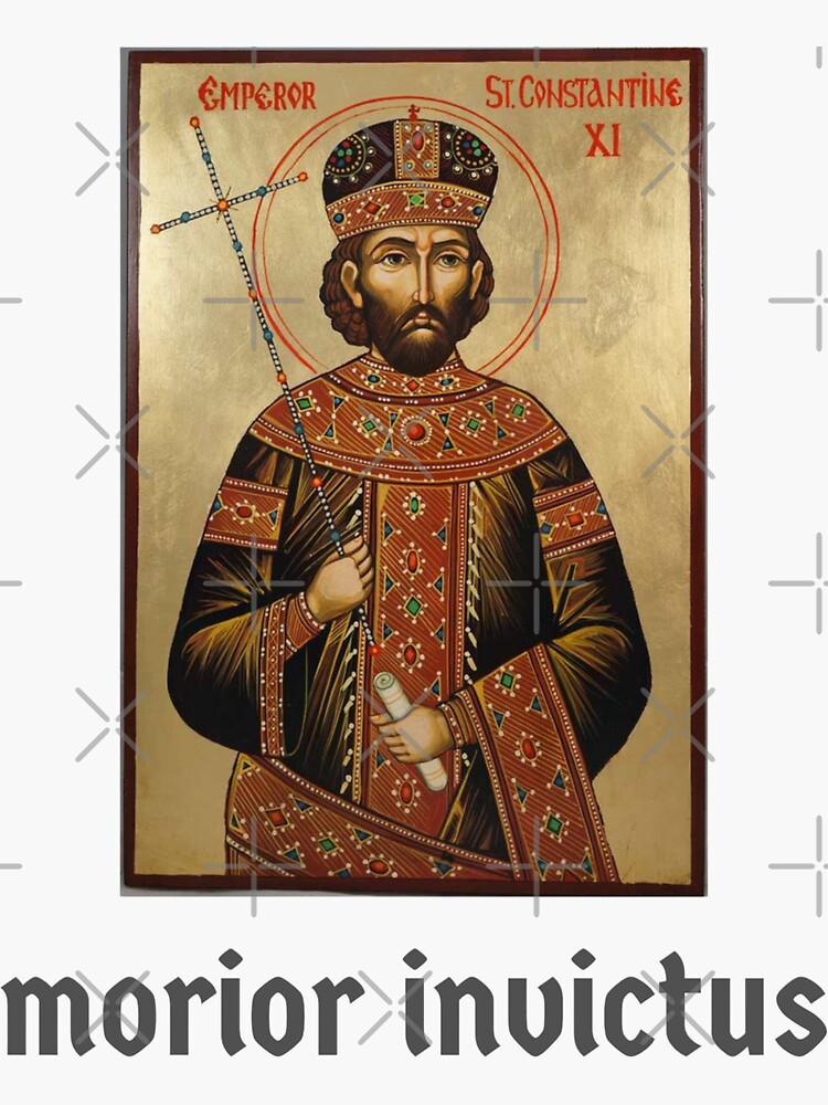 "Morior Invictus With XI Constatine" Sticker for Sale by ...