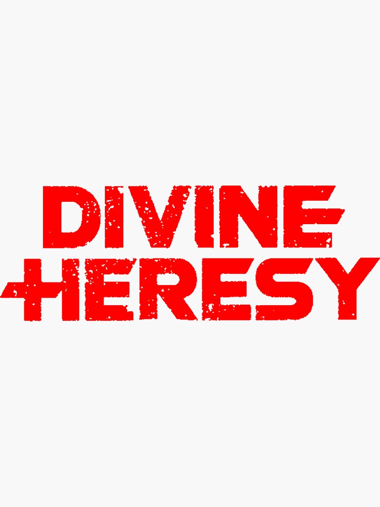 "Divine Heresy art3 American metal band" Sticker by Ruthyrod | Redbubble