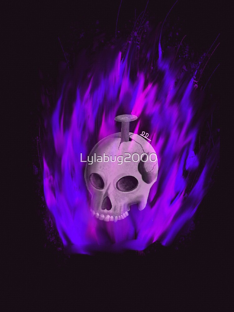 "Purple Hellfire" Sticker for Sale by Lylabug2000 | Redbubble