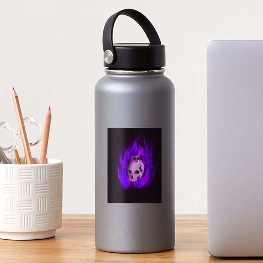 "Purple Hellfire" Sticker for Sale by Lylabug2000 | Redbubble