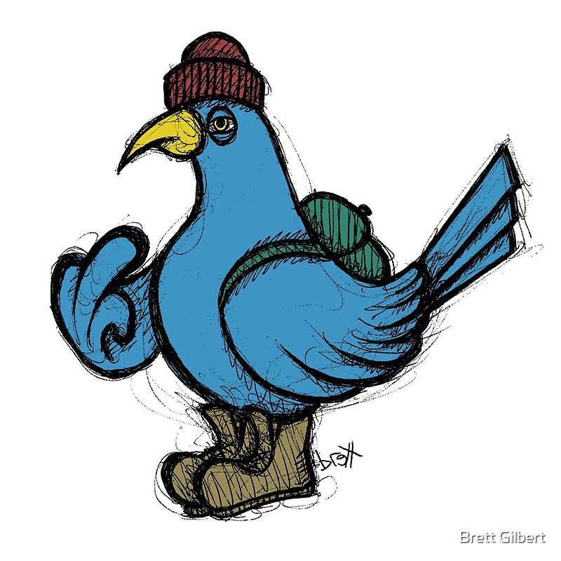 "Flipping the Bird" by Brett Gilbert | Redbubble