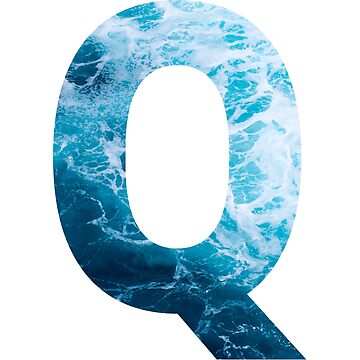 "Ocean Waves Letter Q" Art Board Print for Sale by LiveAndGlow | Redbubble