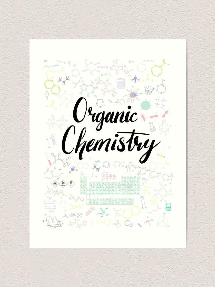 "Organic chemistry doodle" Art Print for Sale by Hannahrobo | Redbubble