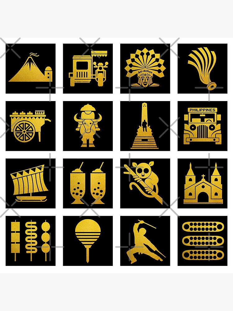 "Philippine Cultural Icons " Poster for Sale by Dizhenio | Redbubble