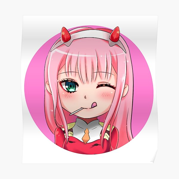 "adorable zero two candy" Poster by moneybeck | Redbubble