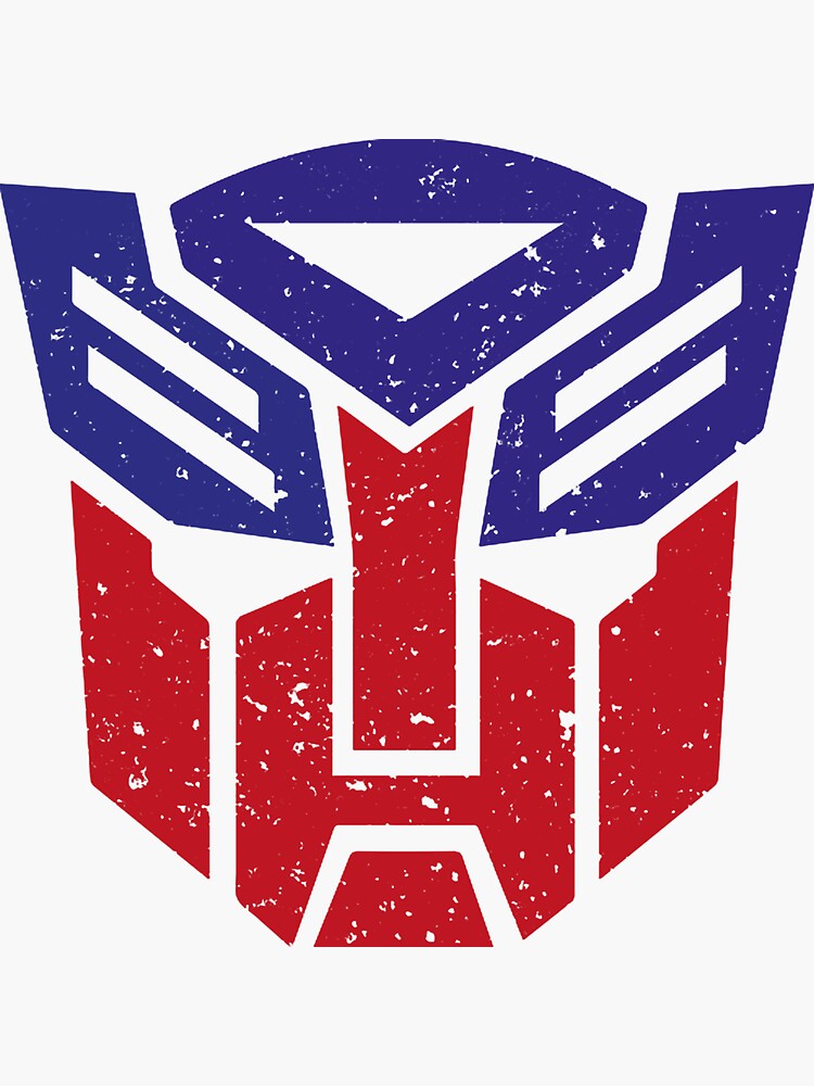 "AUTOBOTS FACE " Sticker for Sale by Kingofloie1 | Redbubble