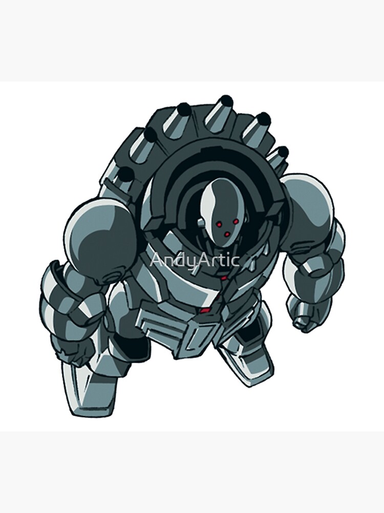 "one punch man metal knight" Poster for Sale by AndyArtic | Redbubble