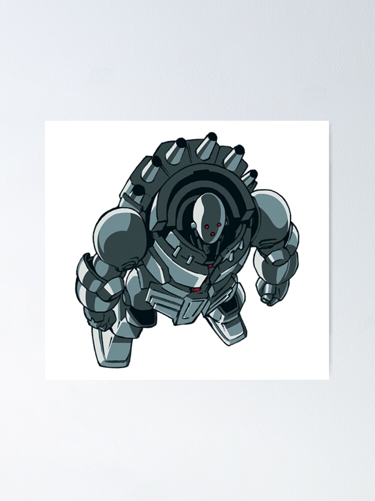 "one punch man metal knight" Poster for Sale by AndyArtic | Redbubble