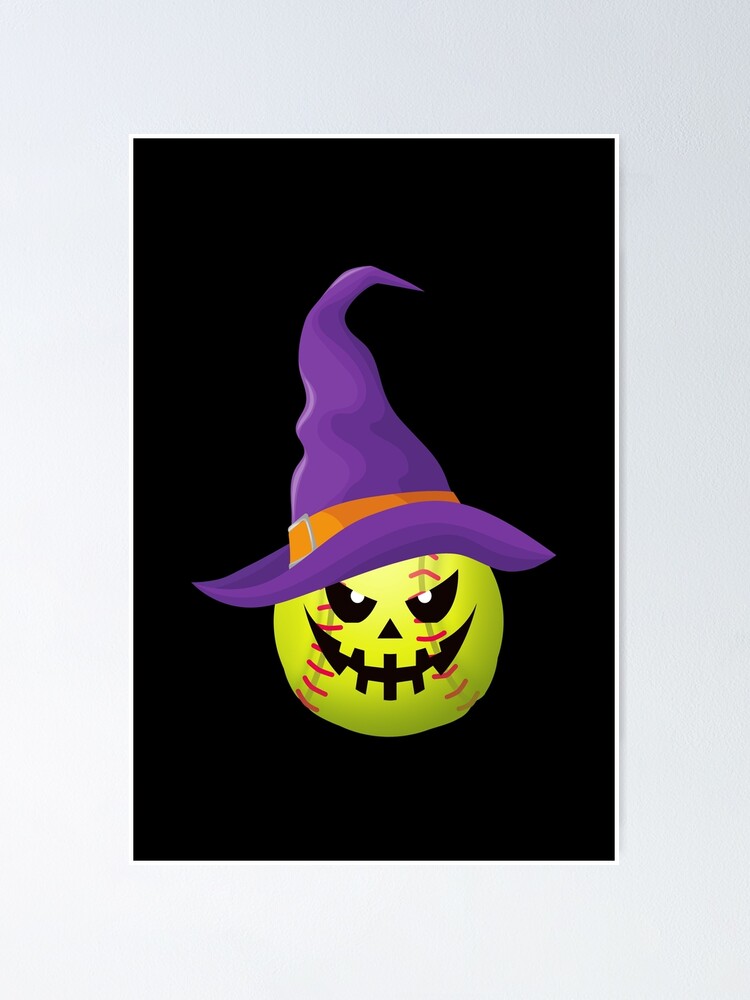 "Softball Witch - Softball Halloween Costume" Poster for Sale by CaitU ...