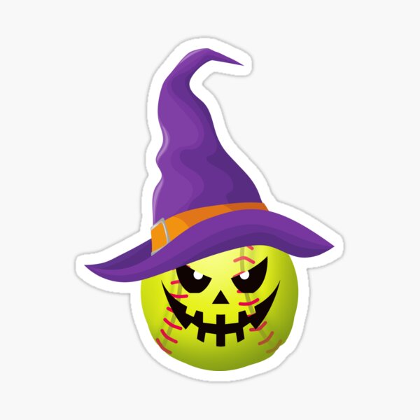 "Softball Witch - Softball Halloween Costume" Sticker for Sale by CaitU ...