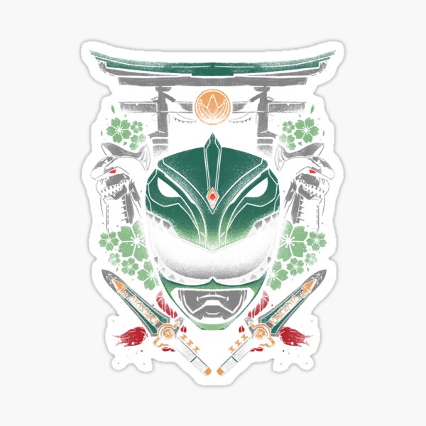 "Green Power Ranger " Sticker for Sale by ra-men | Redbubble
