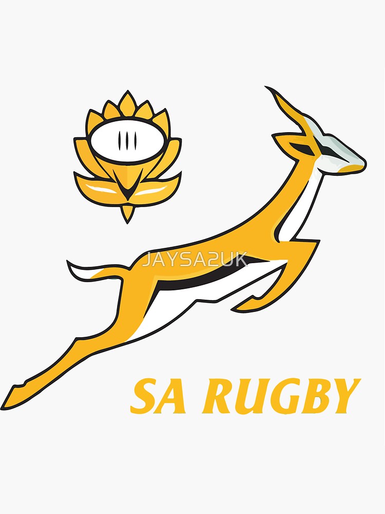 "SPRINGBOK RUGBY SOUTH AFRICA" Sticker for Sale by JAYSA2UK | Redbubble