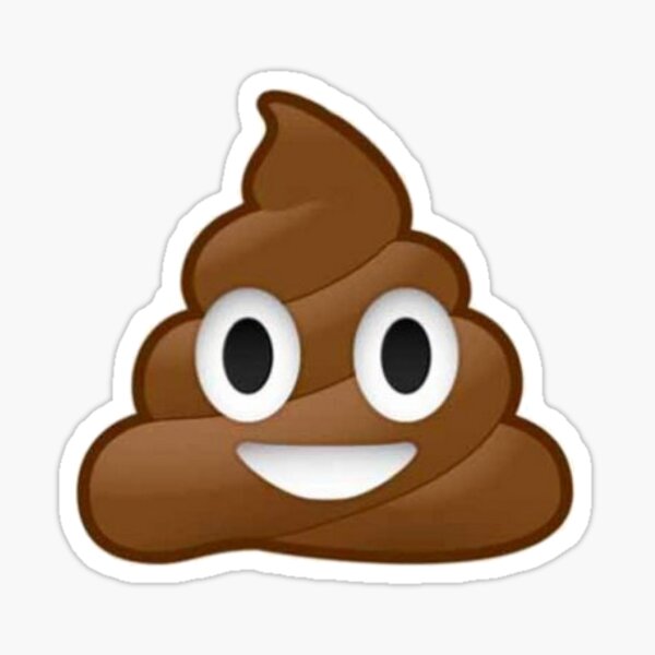 "Poop Emoji" Sticker by nuges | Redbubble