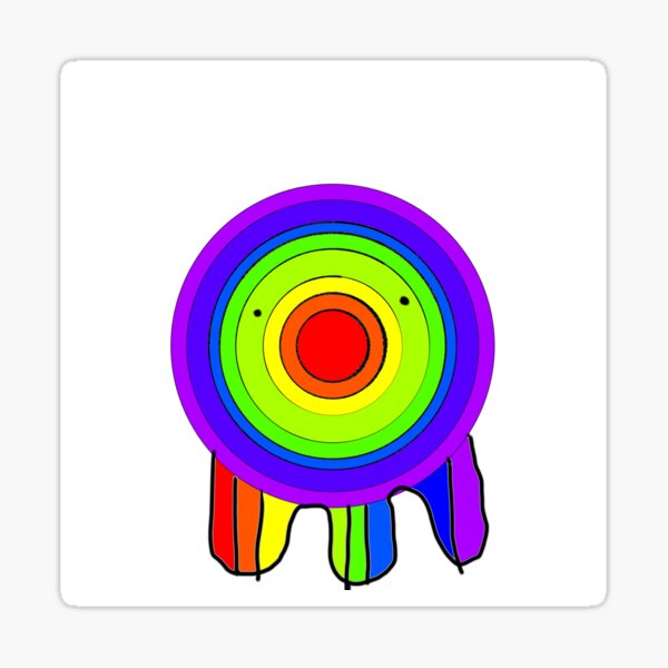 "rainbow target" Sticker by harrylucy | Redbubble