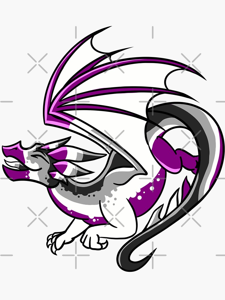 Ace Pride Dragon Sticker For Sale By Twistyorchid Redbubble