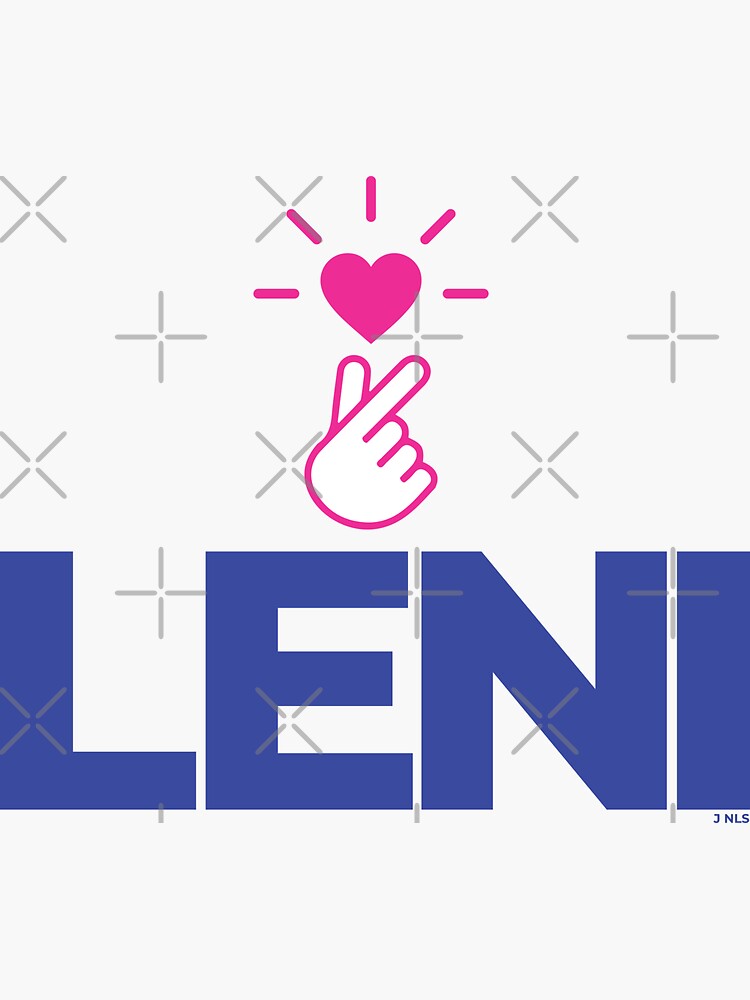 "Leni Finger Heart - Die Cut Stickers | Laban Leni 2022" Sticker for ...