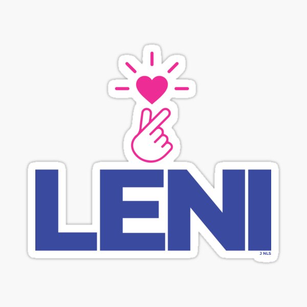 "Leni Finger Heart - Die Cut Stickers | Laban Leni 2022" Sticker for ...