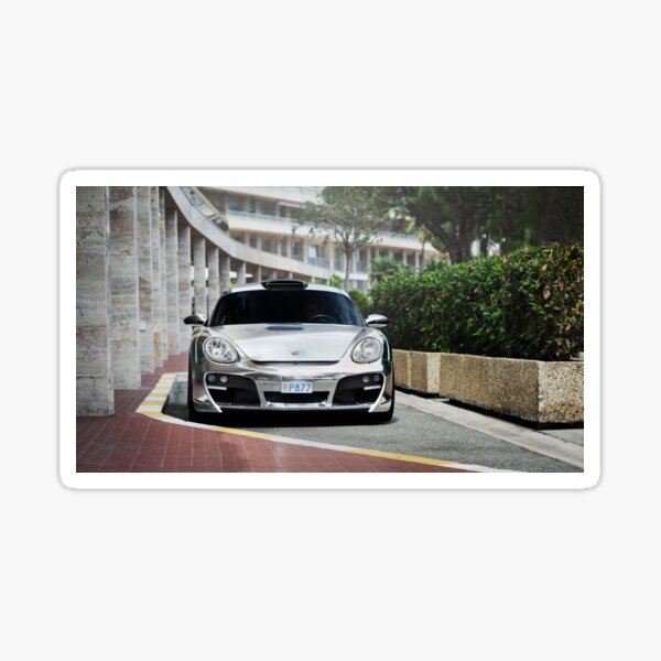 "Porsche Cayman Techart GT Widebody" Sticker for Sale by ...