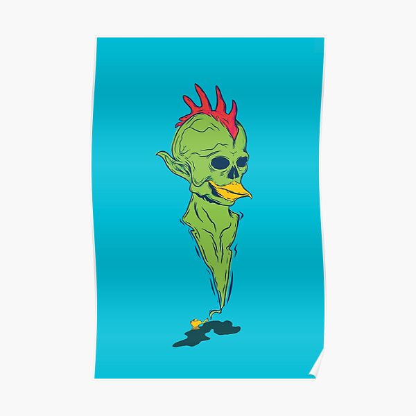 "Green goblin chicken genie" Poster by Isvaradesign | Redbubble