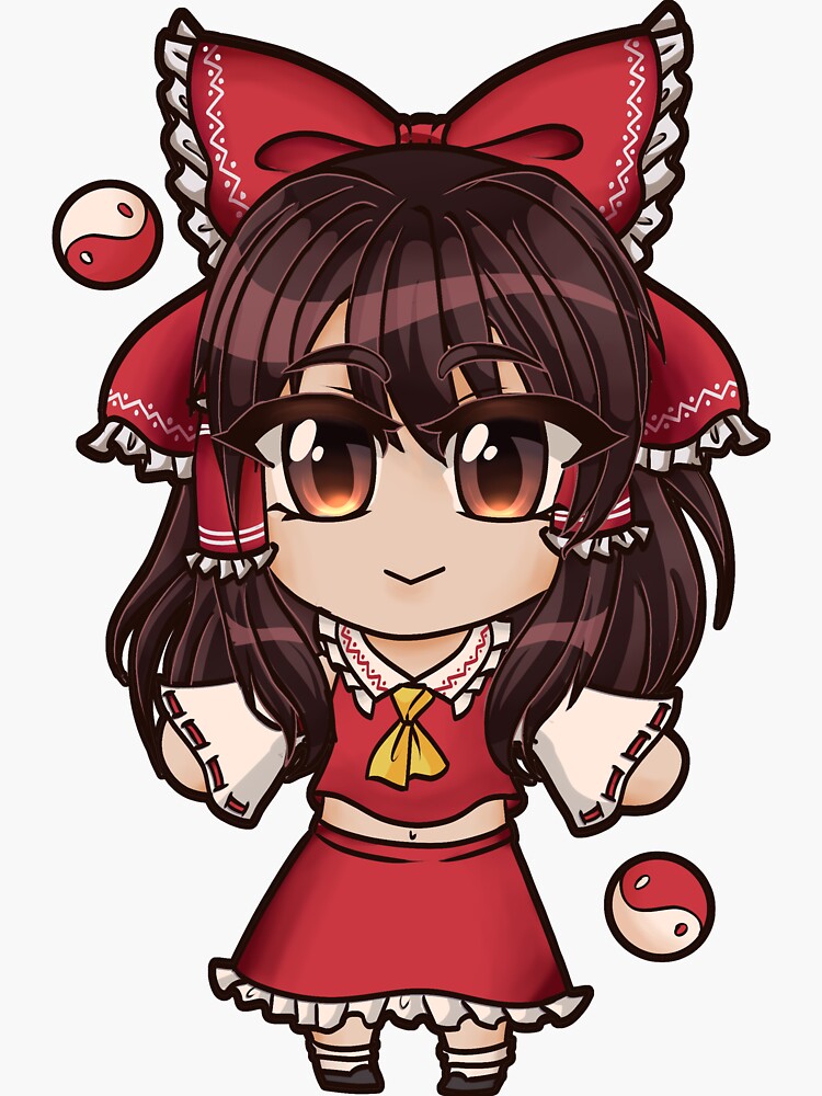 "Chibi of the Day- Reimu Hakurei" Sticker by Li-Spade | Redbubble