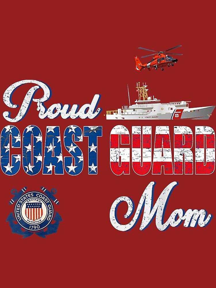 Lámina fotográfica «Orgulloso Coast Guard Mom Shirt U.S. Coast Guard ...