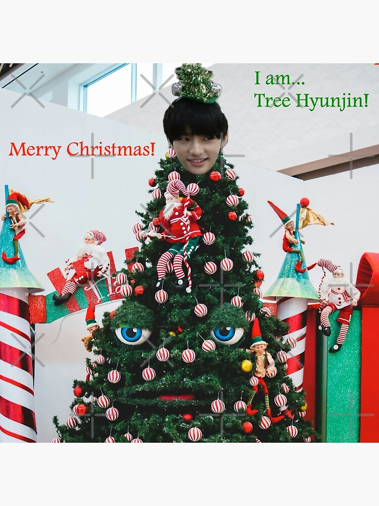 "Hyunjin I am tree Stray Kids Christmas xmas card wishes kpop skz skzoo ...