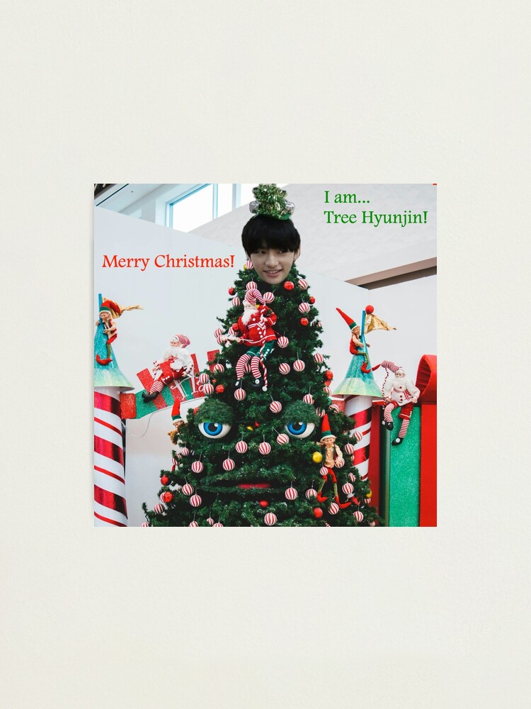 "Hyunjin I am tree Stray Kids Christmas xmas card wishes kpop skz skzoo ...