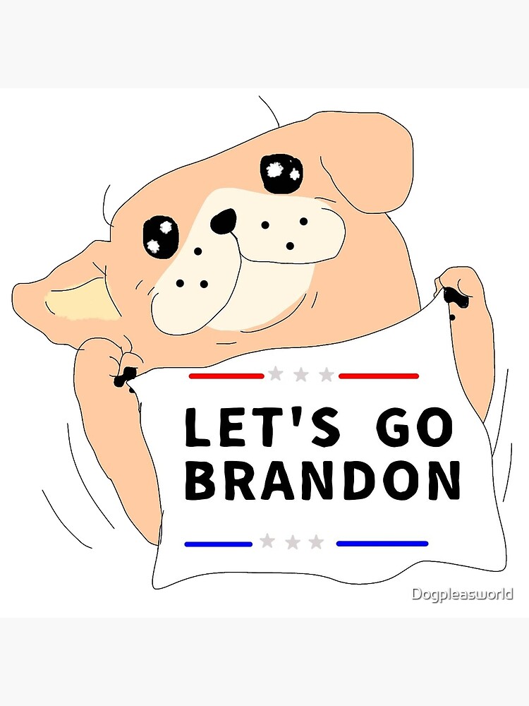 "Lets Go Brandon Us Flag Colors, lets go bardon design, dogs, cute ...