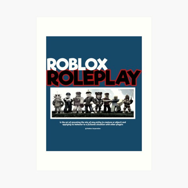 "Roblox Roleplay Game Design " Art Print for Sale by ANITA-CASHOP ...