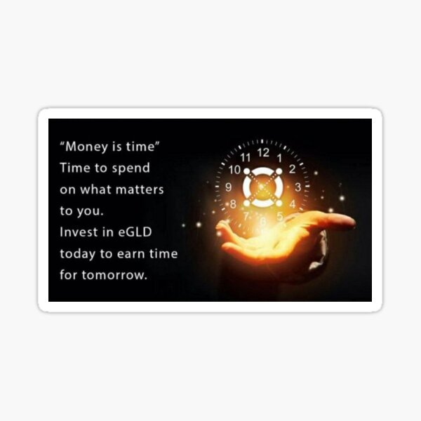 "Money is time - Elrond clock" Sticker for Sale by guaka-molly | Redbubble