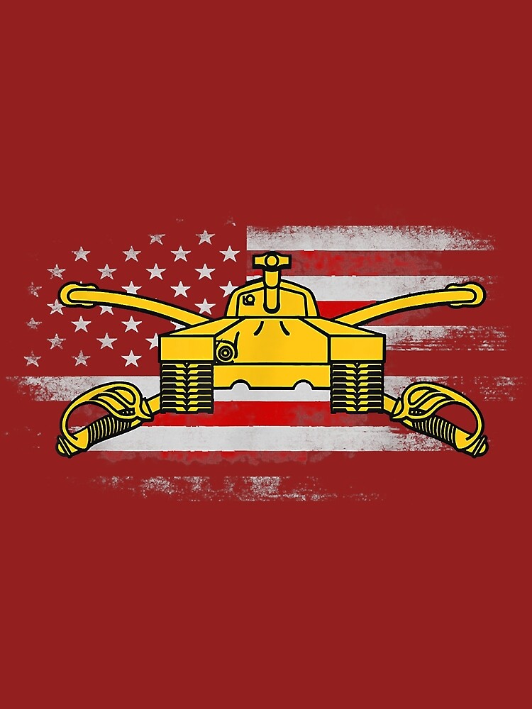 "US Army Armor Branch Insignia Military Tank Veteran Tanker" Art Print ...