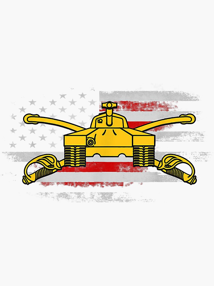 Sticker for Sale mit "US Army Armor Branch Insignia Militärpanzer ...