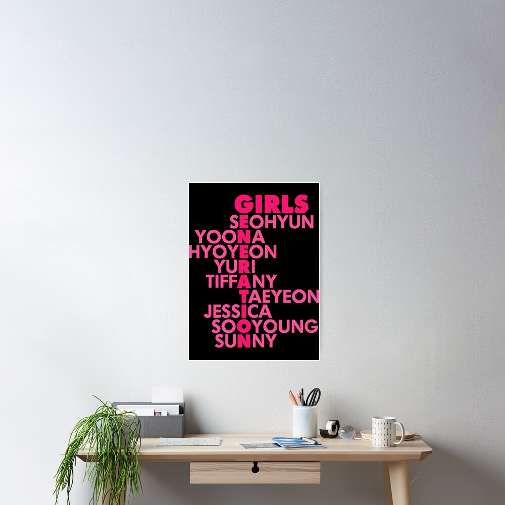 "GIRLS GENERATION Font " Poster for Sale by phanbichch | Redbubble