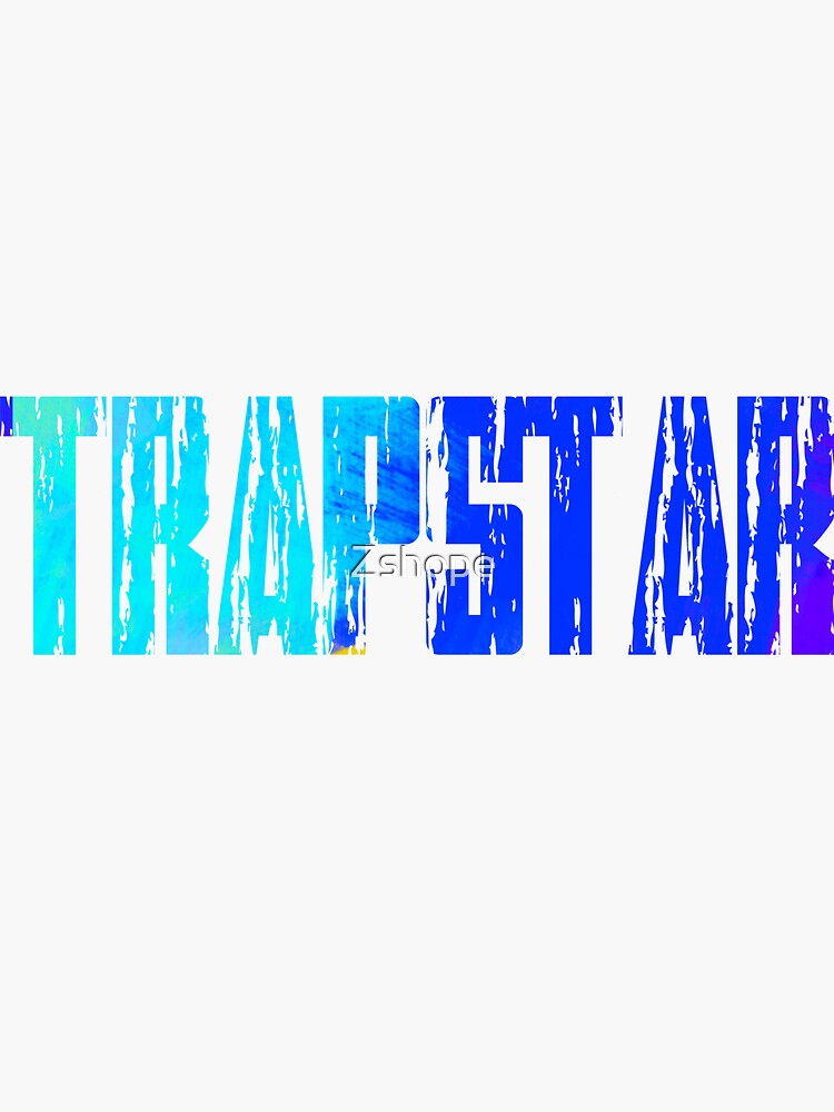 "Trapstar London logo blue _ blue trapstar " Sticker for Sale by Zshope ...