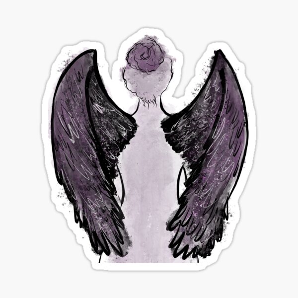"Fallen angel" Sticker for Sale by Treasuredreams | Redbubble